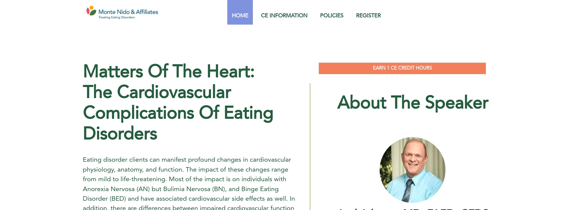 Matters of the Heart: The Cardiovascular Complications of Eating Disorders